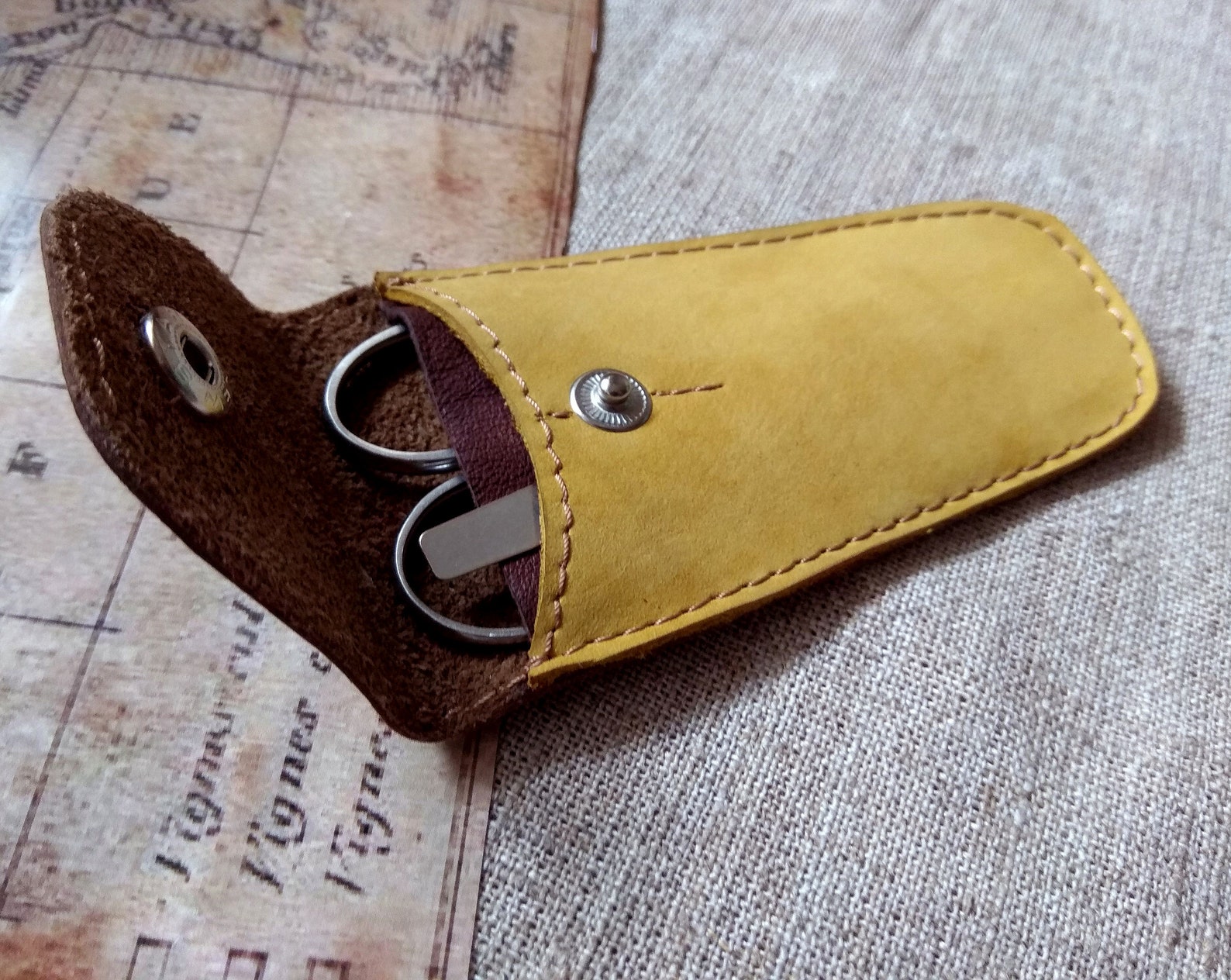 Handmade Leather Scissors Case: Mini Manicure Travel Set - Etsy