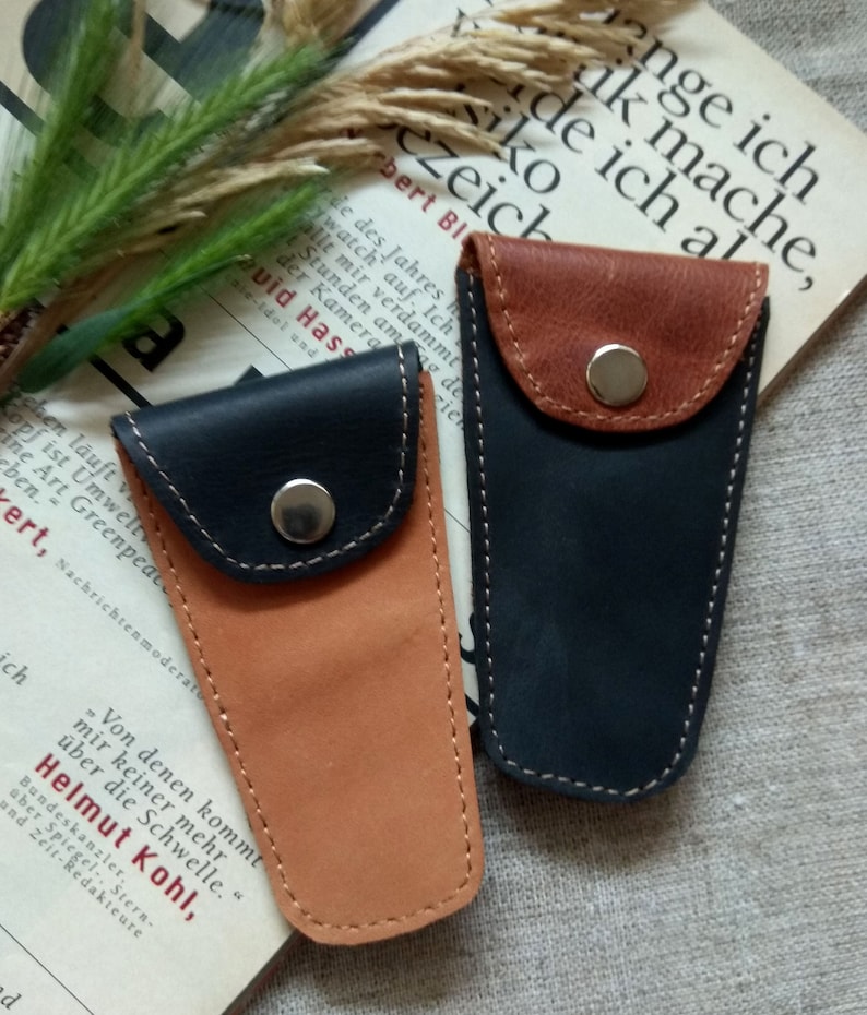 Mini Travel Set Scissors Holder Small Leather Scissors Case | Etsy