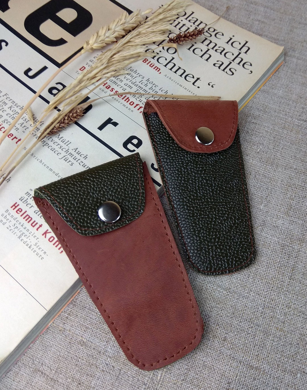 Small Leather Scissors Case Organizer Manicure Set Mini Travel Set ...