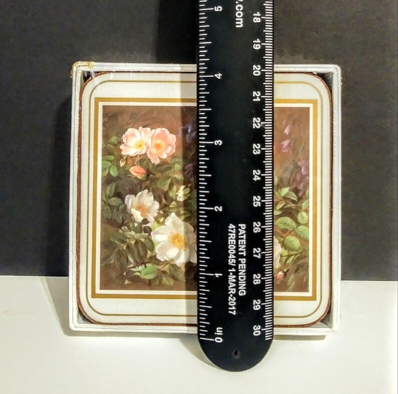 Drink Coasters English Life Set of 6 Made in England Classical Rose ...