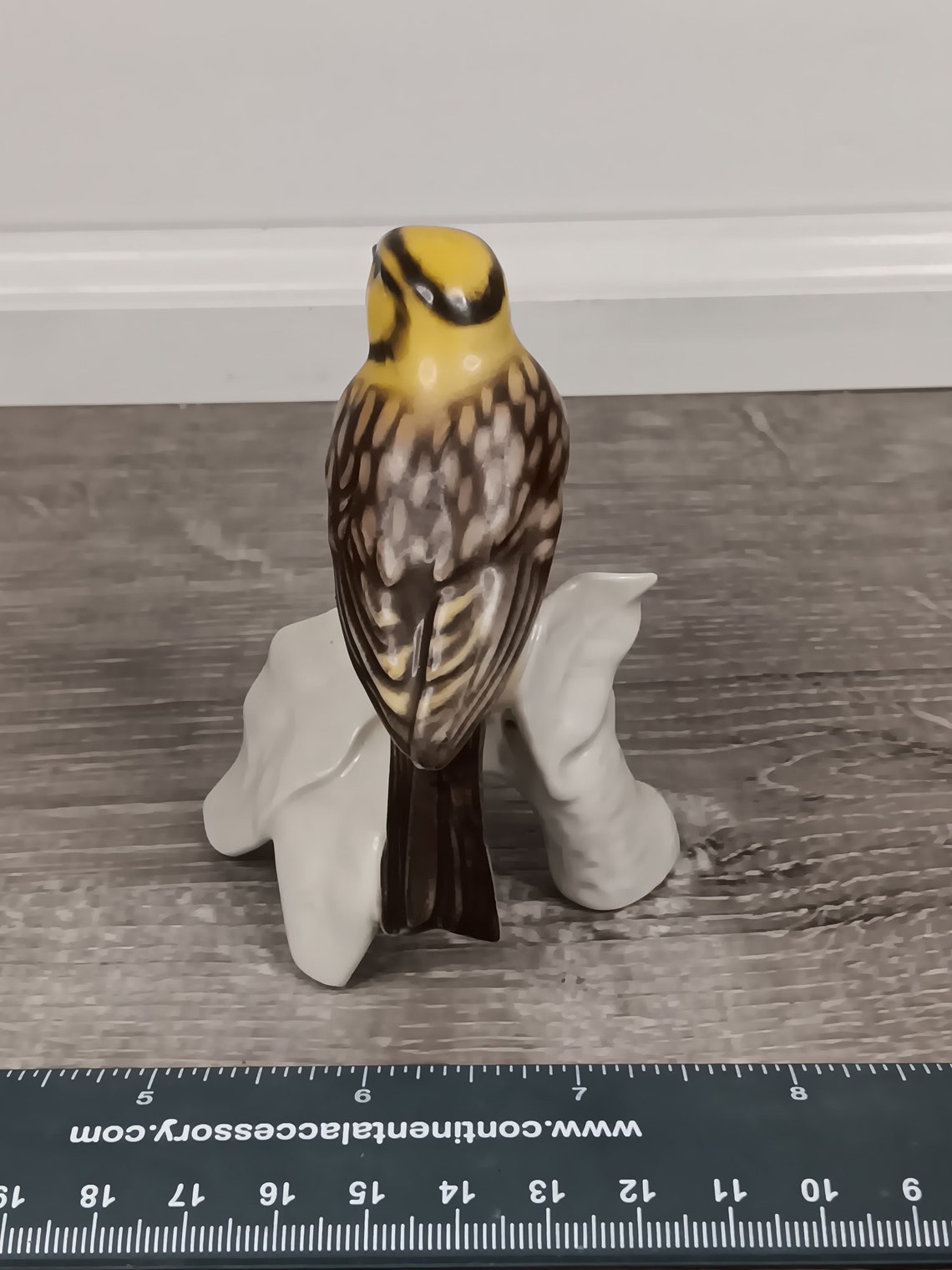 Vintage 1962 Goebel Goldammer (yellowhammer) Bird on Leaf Figurine 063 ...