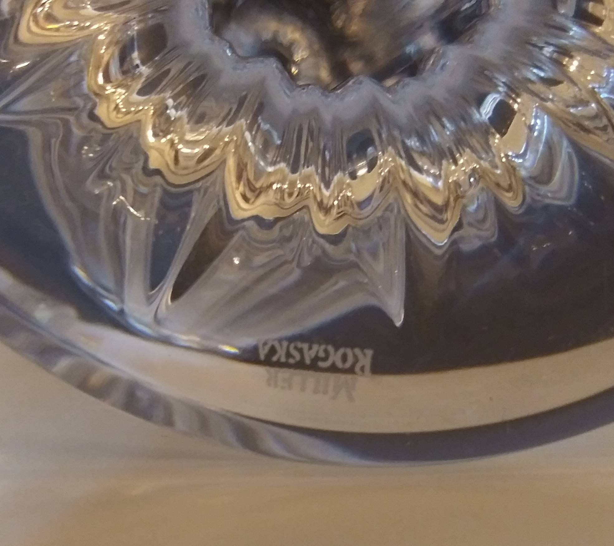 Vintage Miller Rogaska Crystal Candlestick Holder Reed & - Etsy