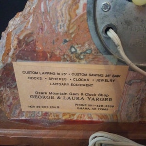 Mid-century Arizona 10 in X 10 in Petrified Wood Slab Mantle Clock ...