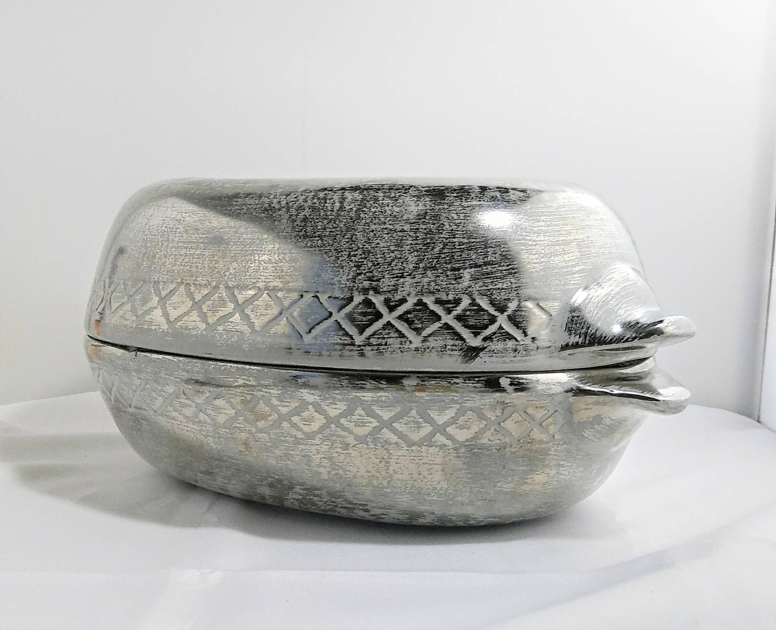 Silver Patterned Stangl-gourmet Oven to Table Floral - Etsy