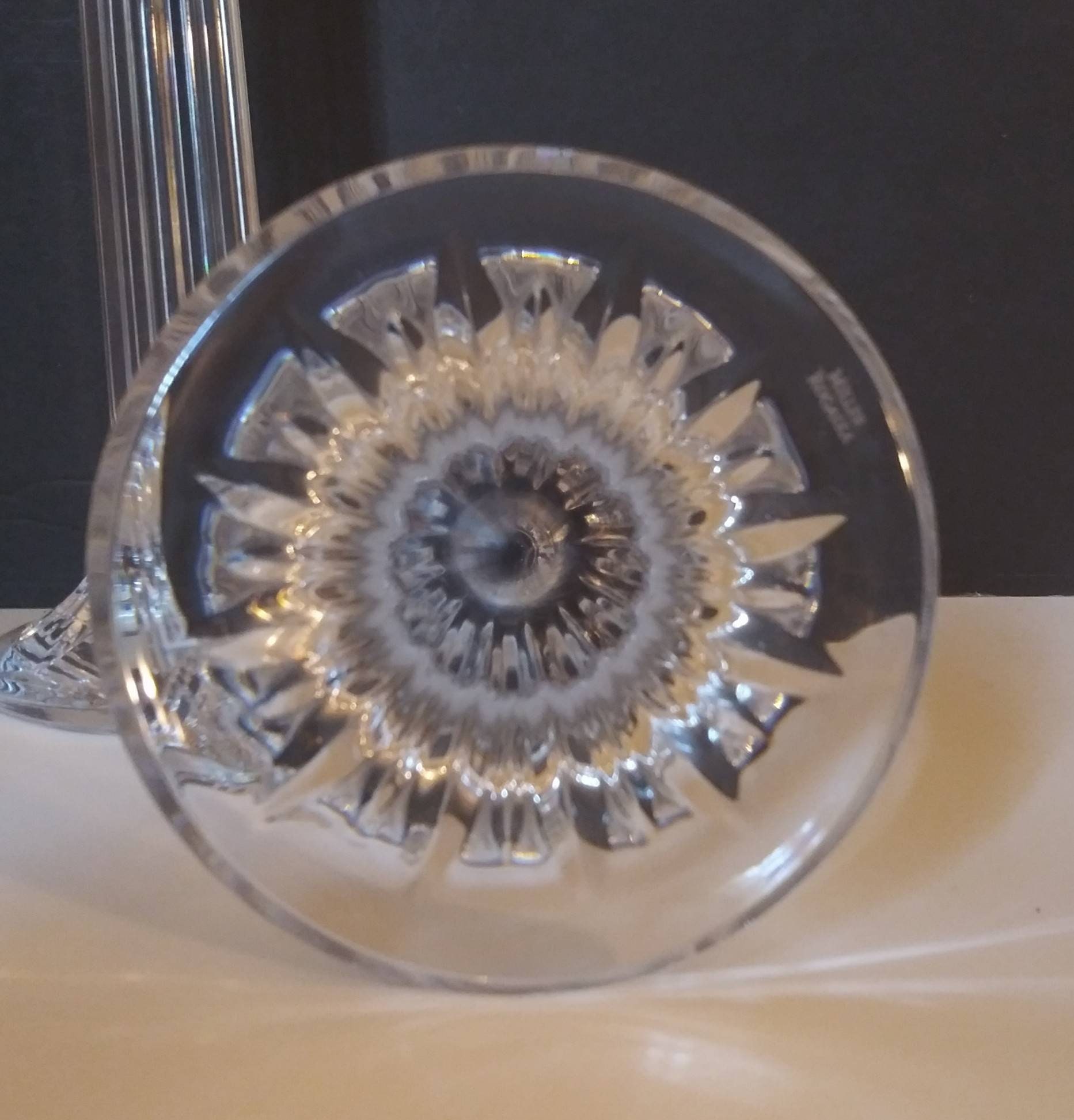 Vintage Miller Rogaska Crystal Candlestick Holder Reed & | Etsy