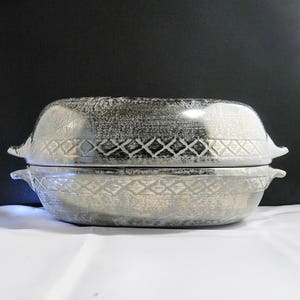 Silver Patterned Stangl-gourmet Oven to Table Floral Roaster/casserole ...