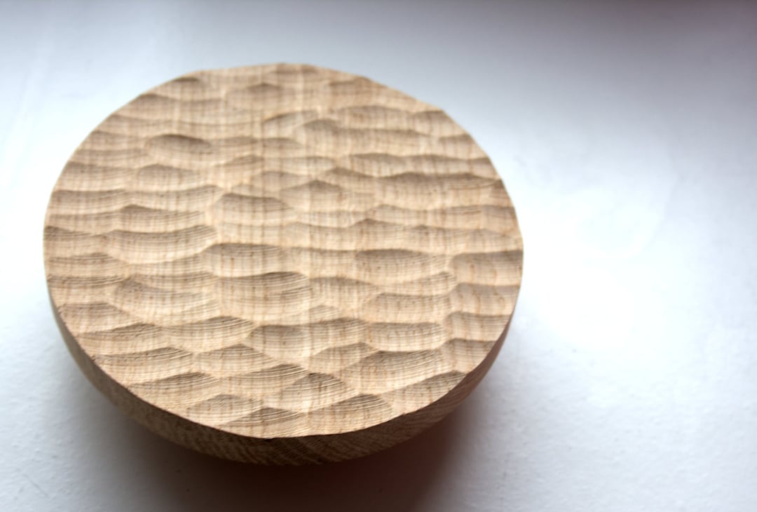 Hand Carved Hardwood Wall Mounted Dot Coat Peg Hook: Concealed Mounting ...