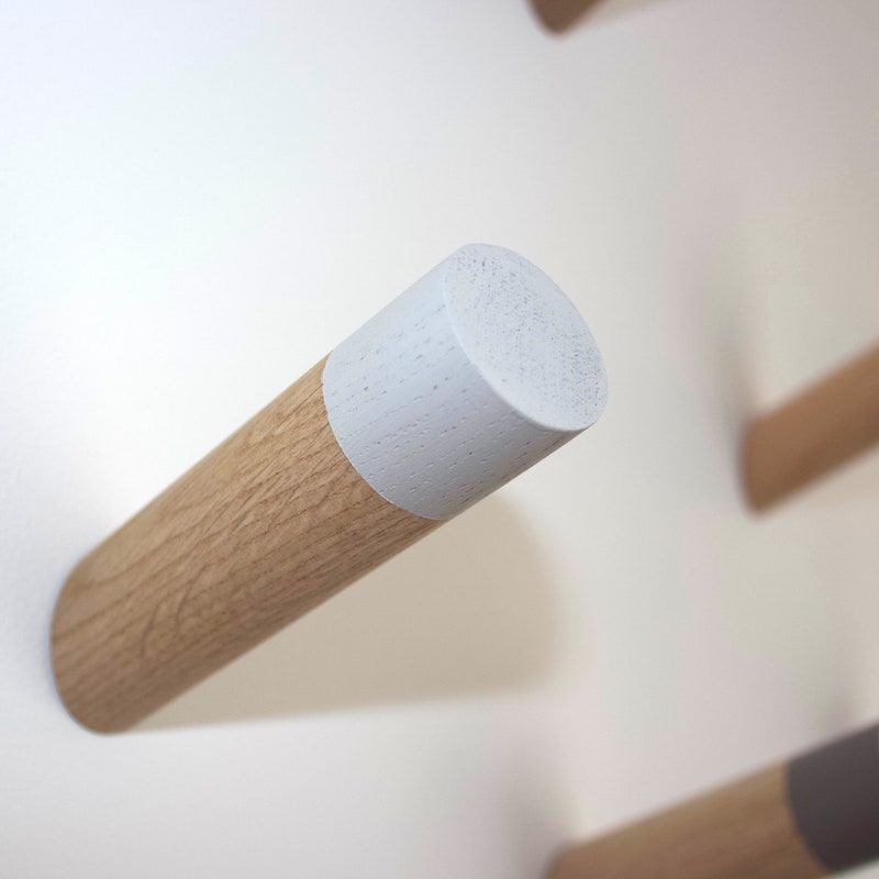 Hardwood Wall Coat Rack - Etsy UK