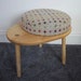 Handmade Made European Oak Stool With Turned Legs Wedge Tenon Joints ...