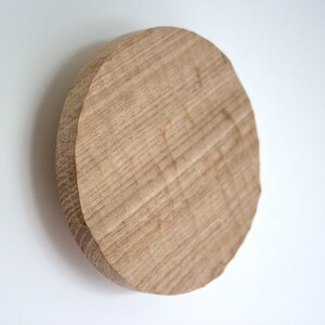 Custom Made Wall Mounted Round Button Coat Hooks in Solid Hardwood With ...