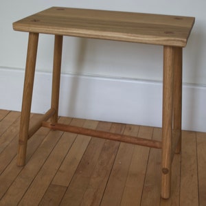 Handmade Solid Oak Table With Braced Legs: Danish Oil Finish, Cottage ...