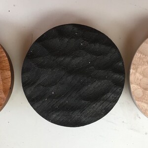 Custom Made Wall Mounted Round Button Coat Hooks in Solid Hardwood With ...