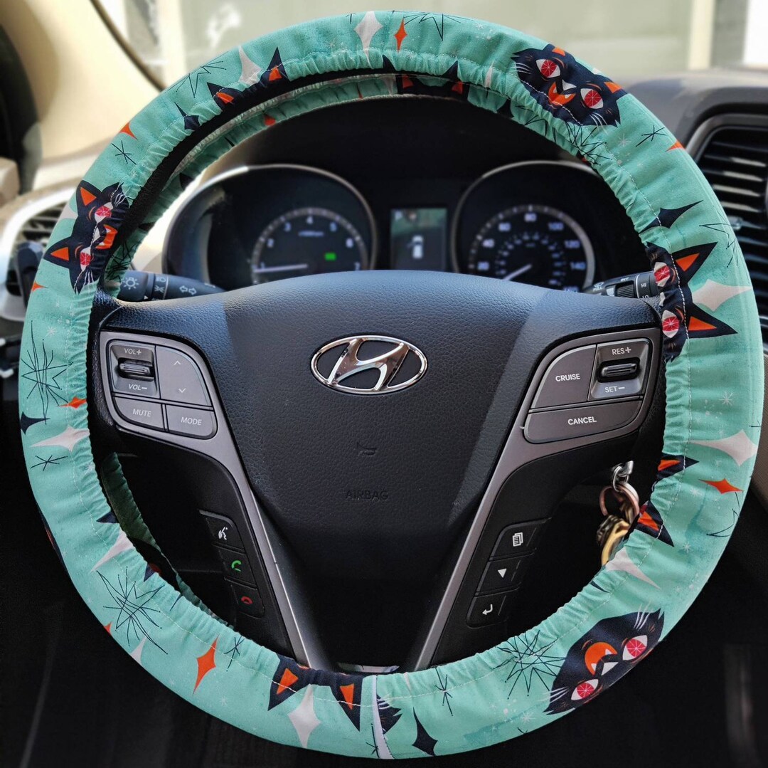 Halloween Cat Steering Wheel Cover, Halloween Steering Wheel Cover ...
