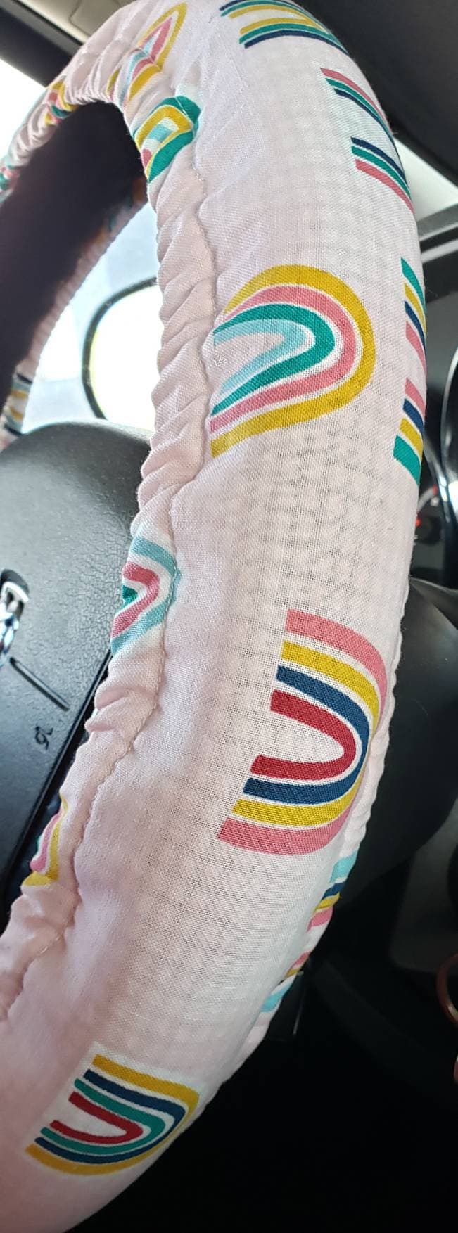 Rainbow Steering Wheel Cover - Etsy
