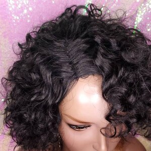 Wig Soft Flowy Curly Hair Wigs Loose Curl Brazilian Remy Human Hair ...