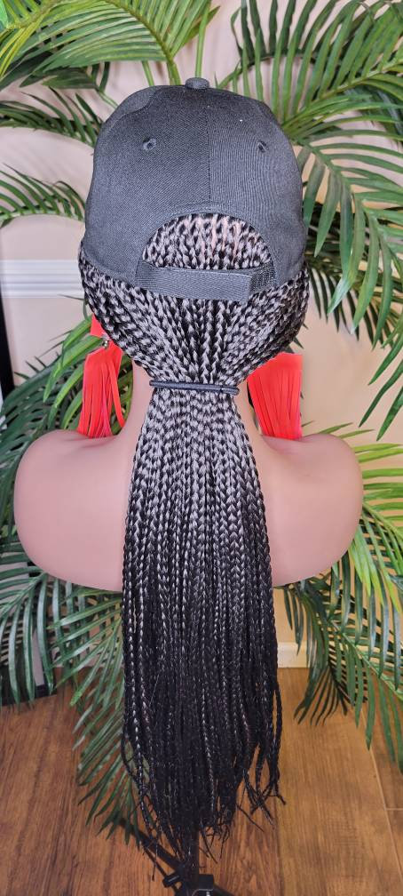 Braid Hair Wig Baseball Hat Baseball Cap Wig Lightweight Soft - Etsy UK
