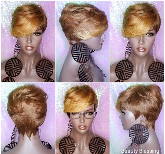 Short strawberry blonde wig store