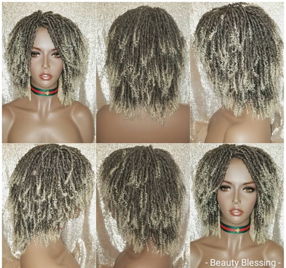 Soft Kinky Twist Spiral Curl Dread Locs Natural Style Full Cap Premium Fiber Hair Curl Wig Blonde Etsy UK