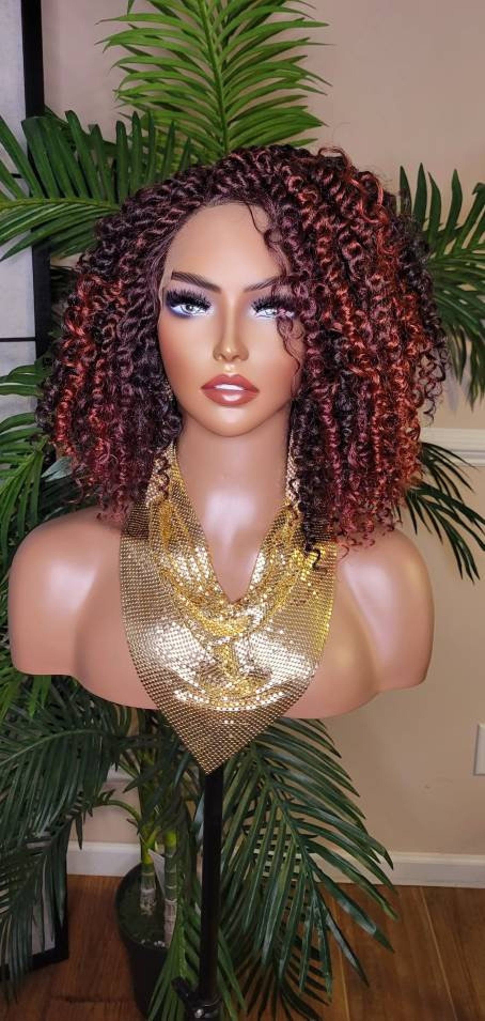 WIG Spring Twist Curl Glueless Lace Front Wig Natural Kinky - Etsy