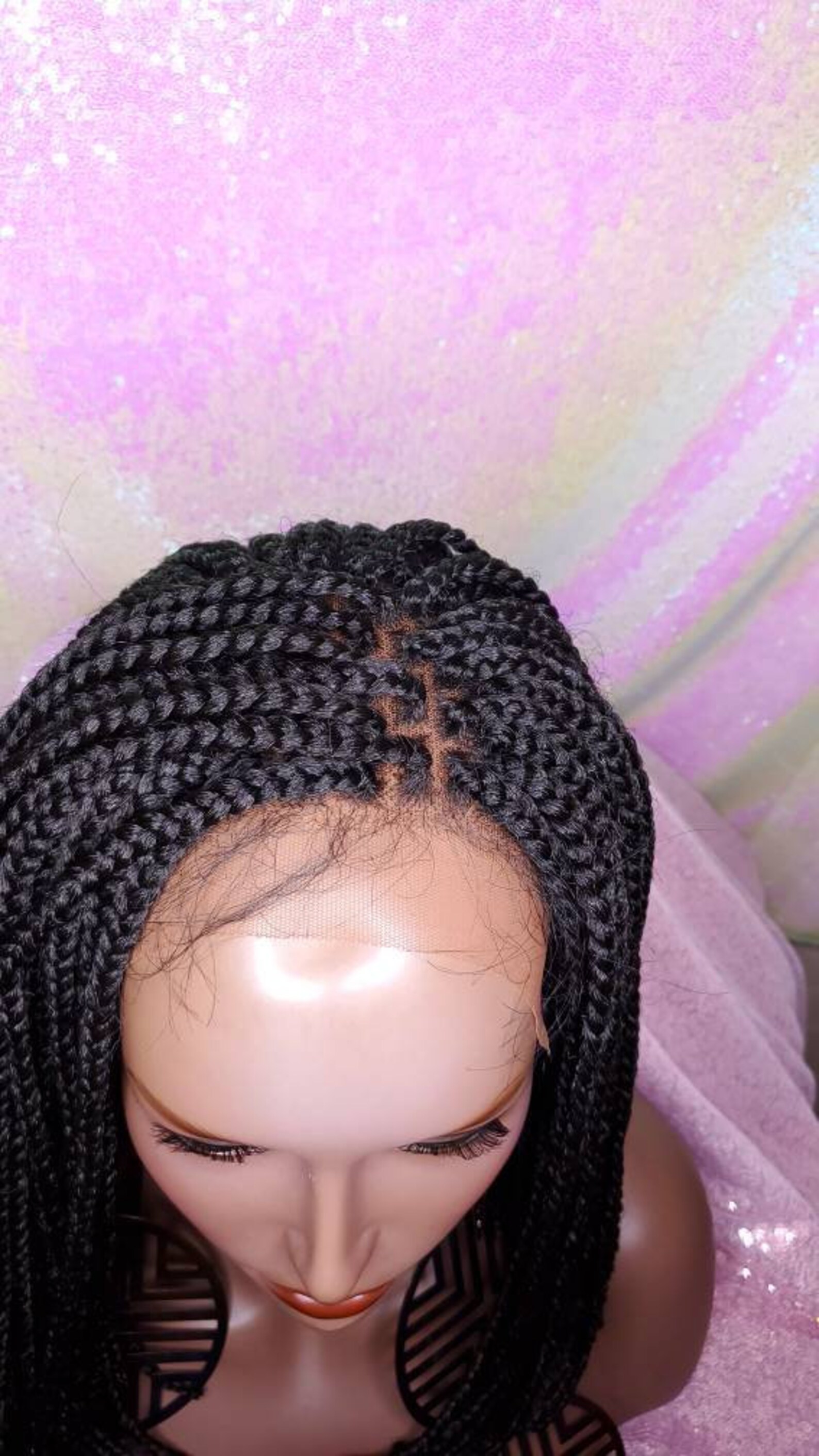 Wig Box Braids Bob Lace Wig Flexible Parting Bob Lace Wig | Etsy