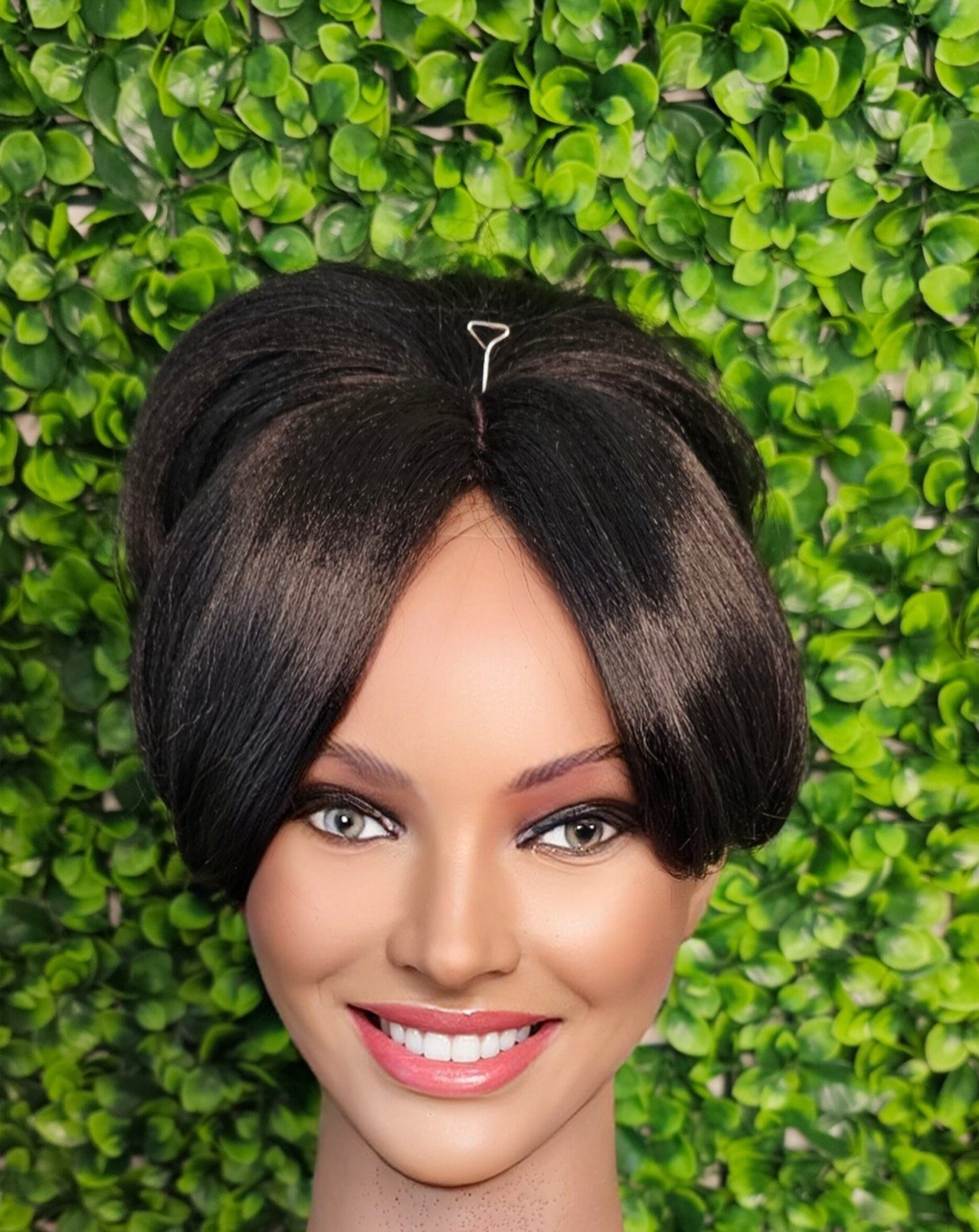 90s Swoop Bang Ponytail: Natural Yaki Fluffy Bun 2pcs - Etsy
