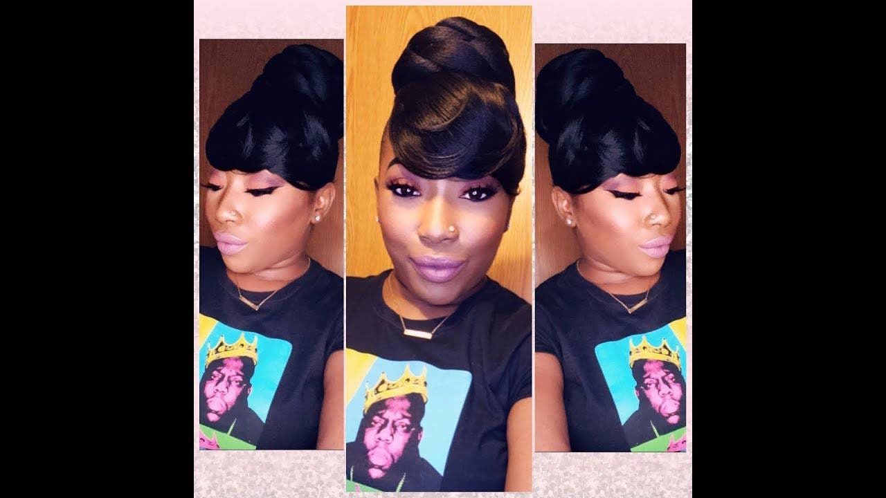 Swoop Bang Ponytail Hair Piece: 2-piece Synthetic Bun Set - Etsy