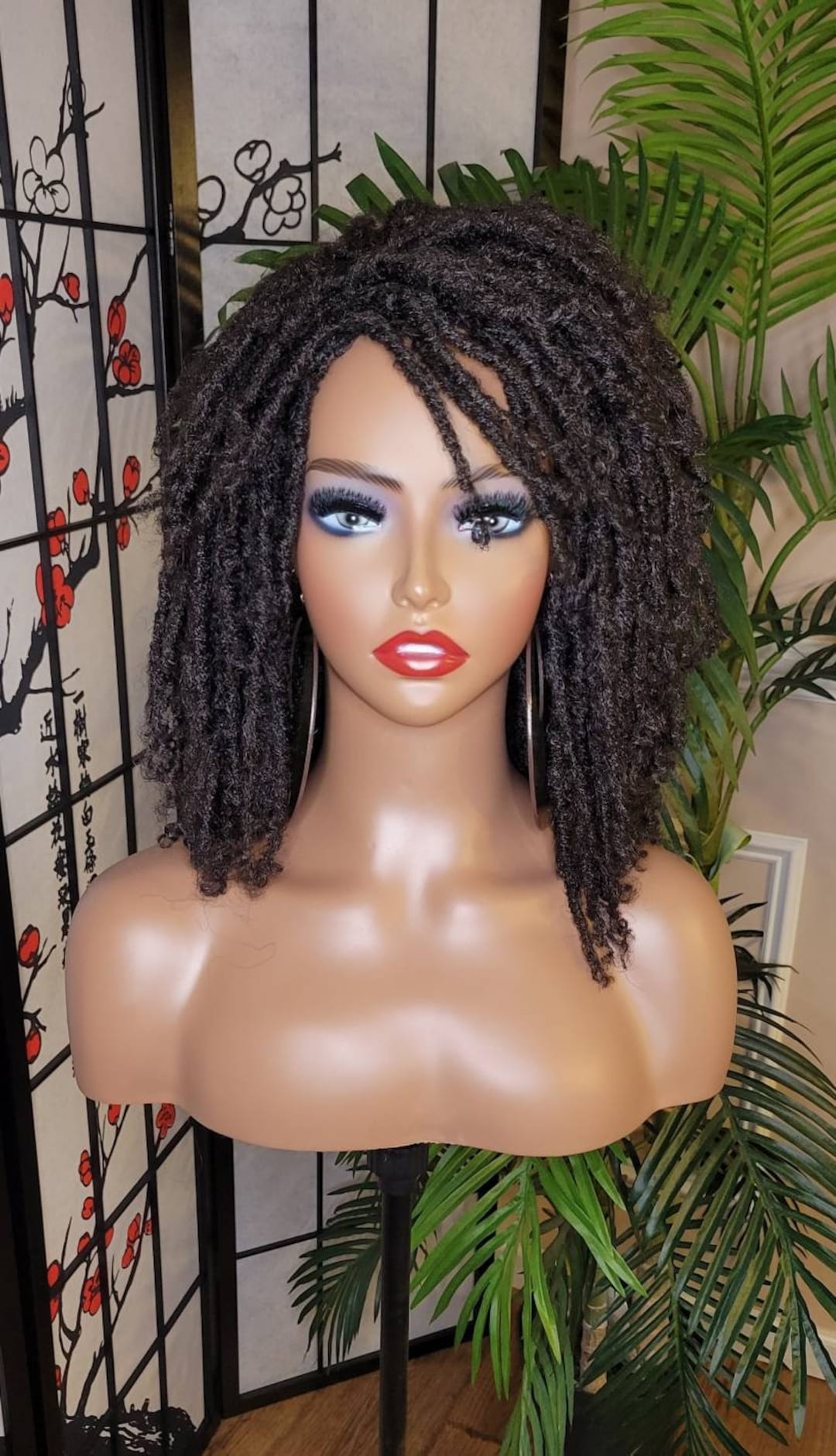 Kinky Twist Dreadlocks Wig: Afro Sisterlocks, Dark Brown - Etsy