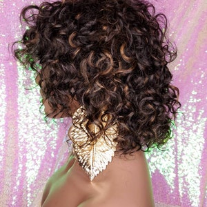 Wig Soft Flowy Curly Hair Wigs Loose Curl Brazilian Remy Human Hair ...