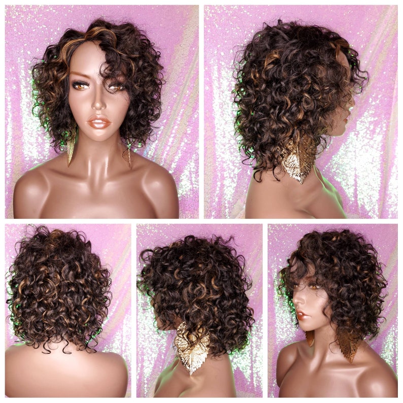 Wig Soft Flowy Curly Hair Wigs Loose Curl Brazilian Remy Human - Etsy