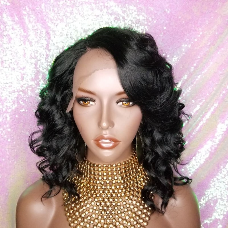 Asymmetrical Bob Wig - Etsy