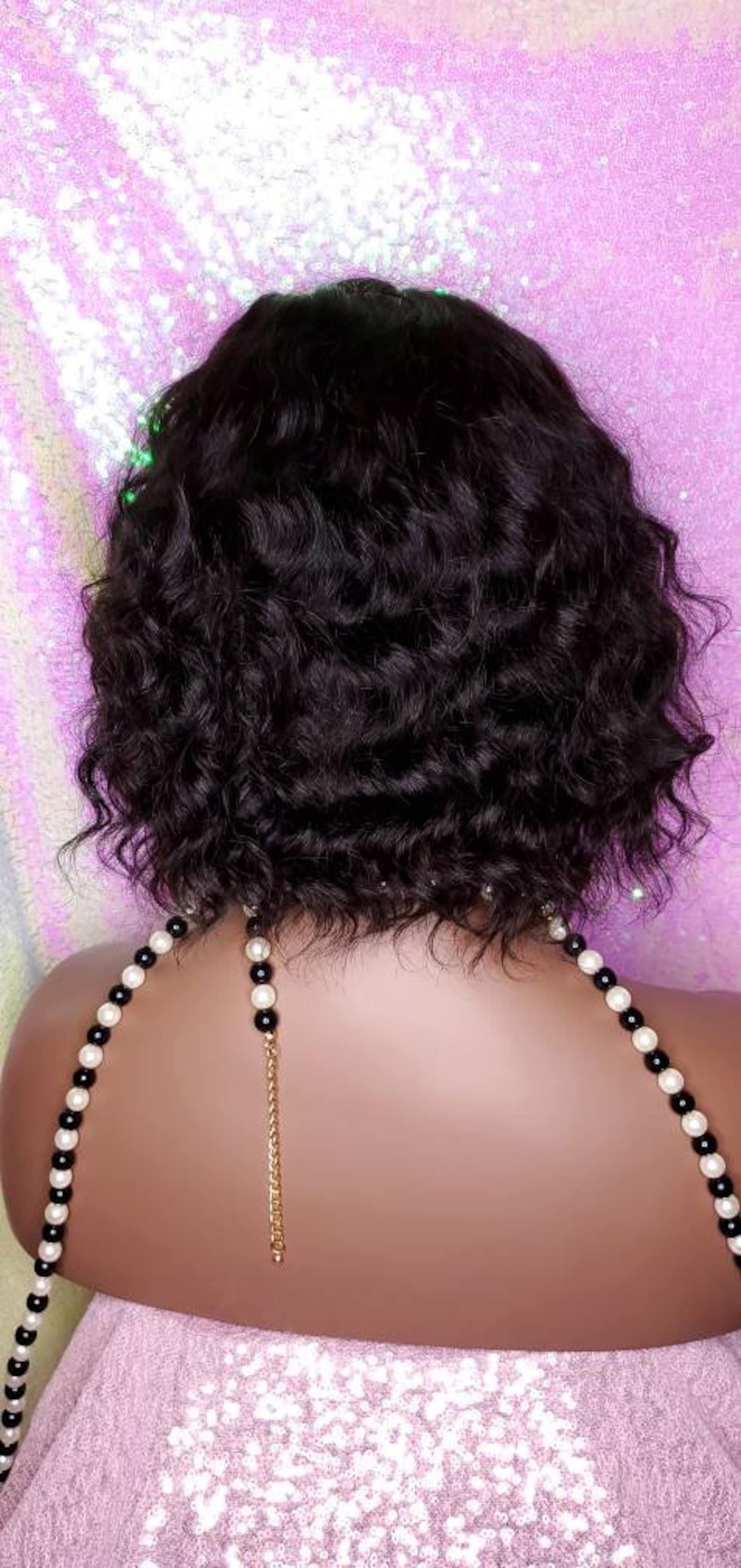 Wig Deep Wave Natural Wave Short Bob Ultra Mink Brazilian Remy - Etsy