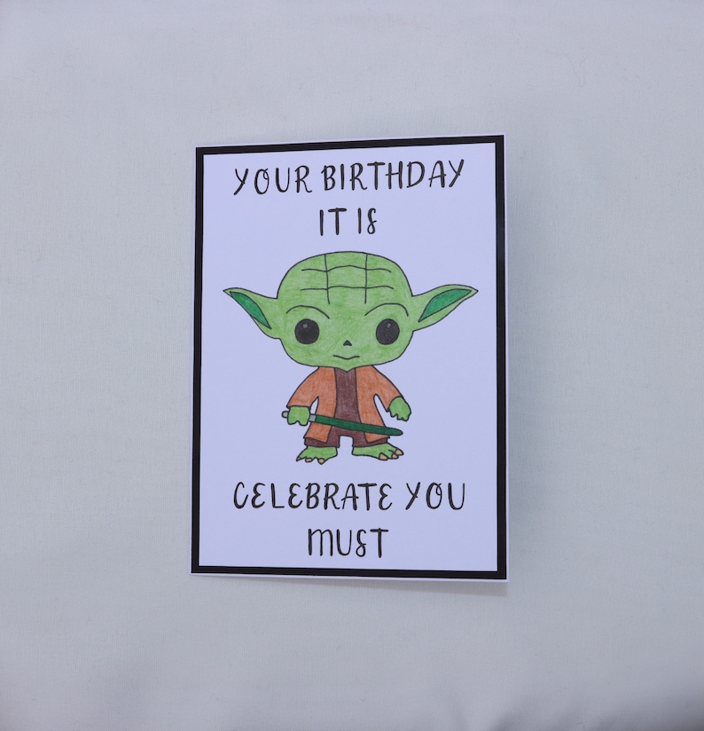 Star Wars Birthday Card - Etsy