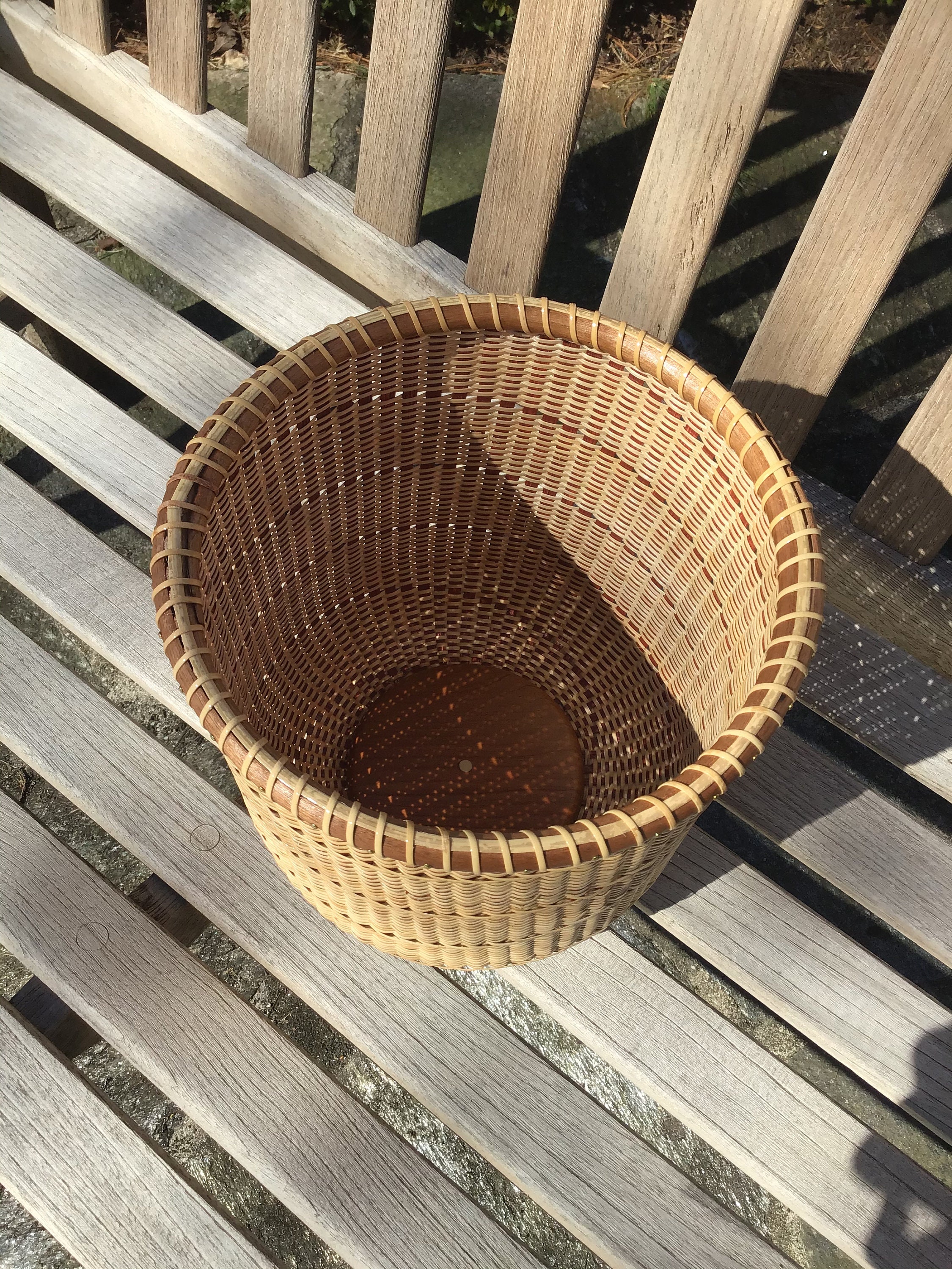 8-inch Tallboy Nantucket-style Basket With Crimson Staves - Etsy