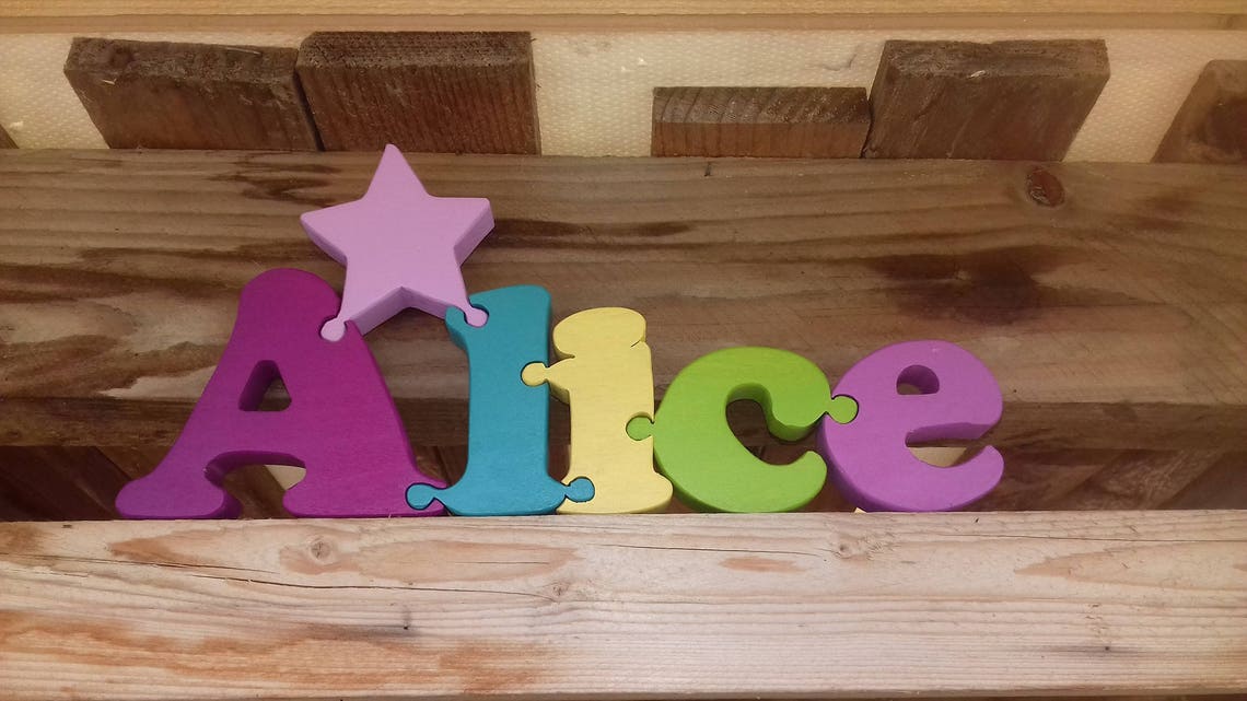 Votre prenom au couleur de l'arc en ciel - Etsy France