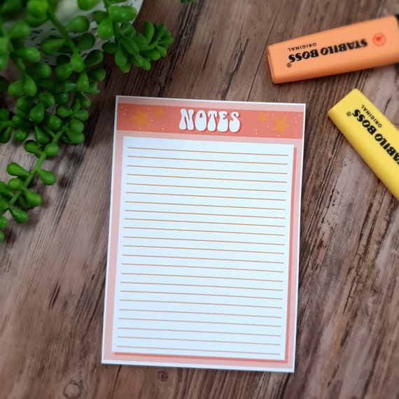 A6 Lined Star Notepad Aesthetic Design Organisation - Etsy