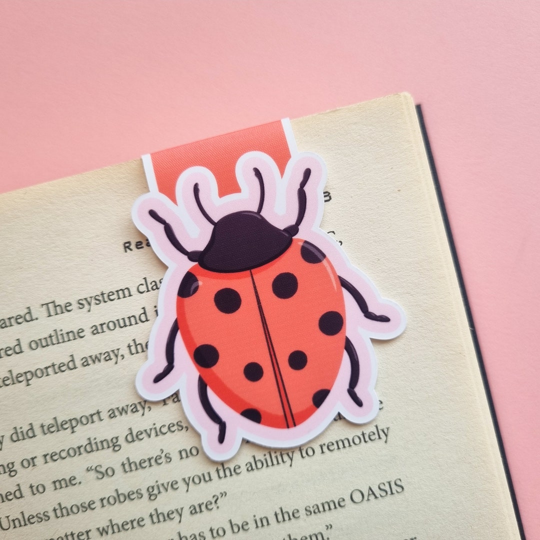 Ladybug Magnetic Bookmark Ladybird Book Accessories Colourful Aesthetic ...