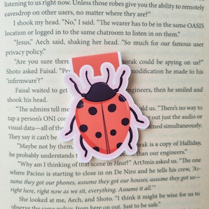 Ladybug Magnetic Bookmark Ladybird Book Accessories Colourful Aesthetic ...