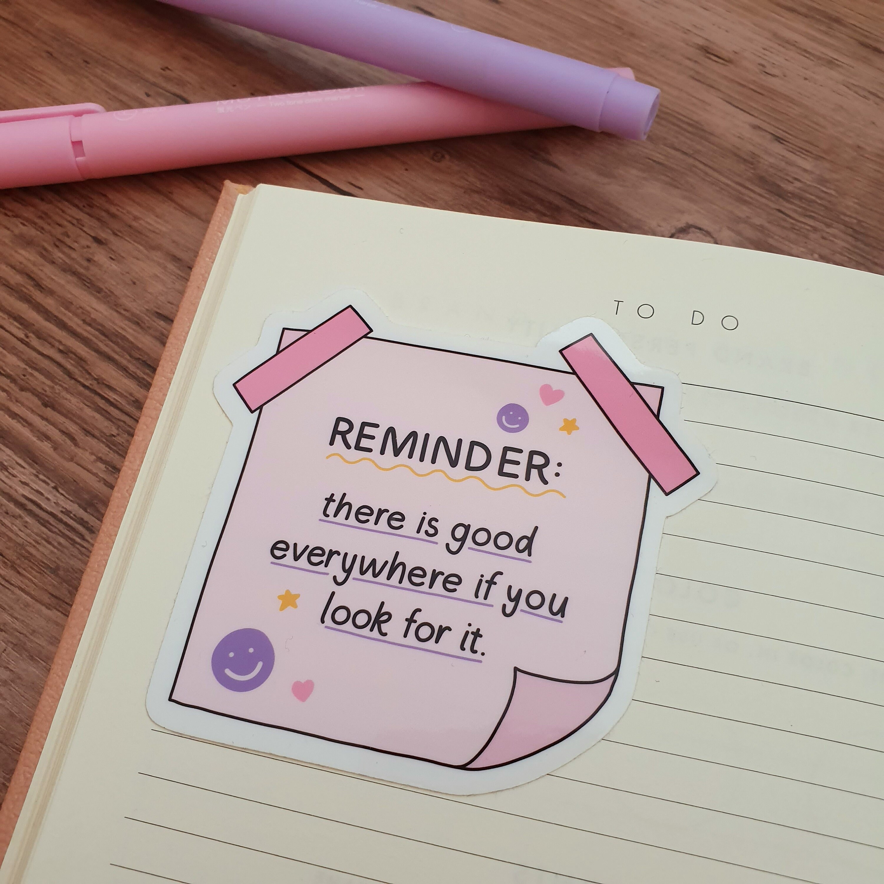 Post-it Note Quote Vinyl Sticker Reminder Positive Quote - Etsy