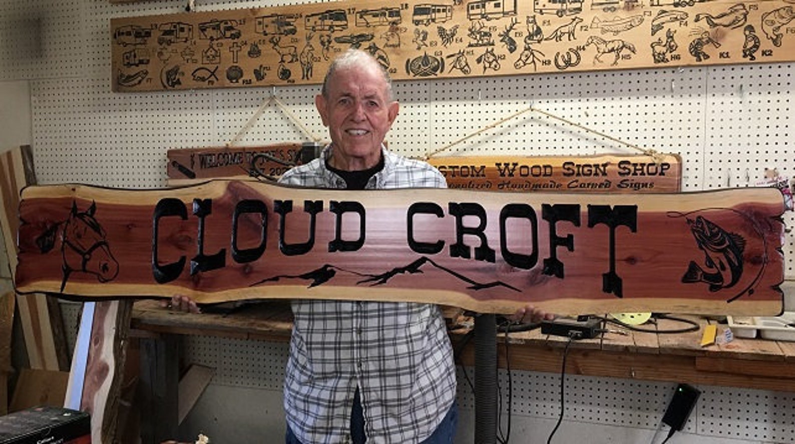 Elk Trees Moose Custom Live Edge Bark Red Cedar Wood - Etsy