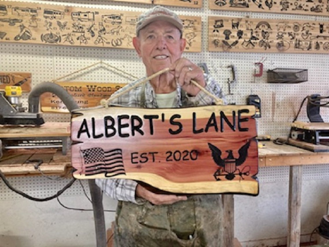 Elk Trees Moose Custom Live Edge Bark Red Cedar Wood - Etsy