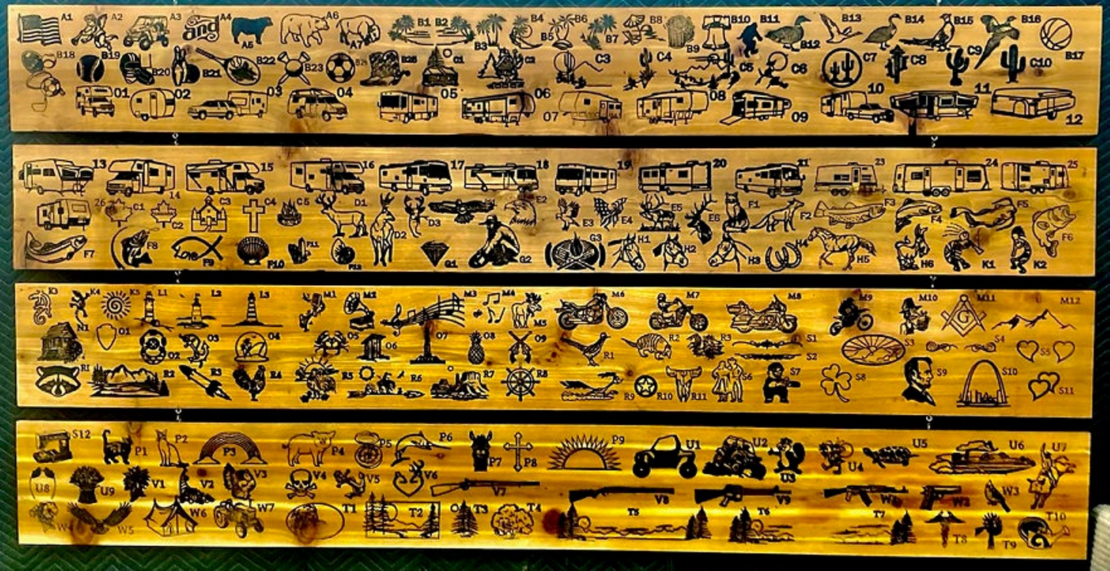 Elk Trees Nature Custom Live Edge Bark Red Cedar Wood - Etsy