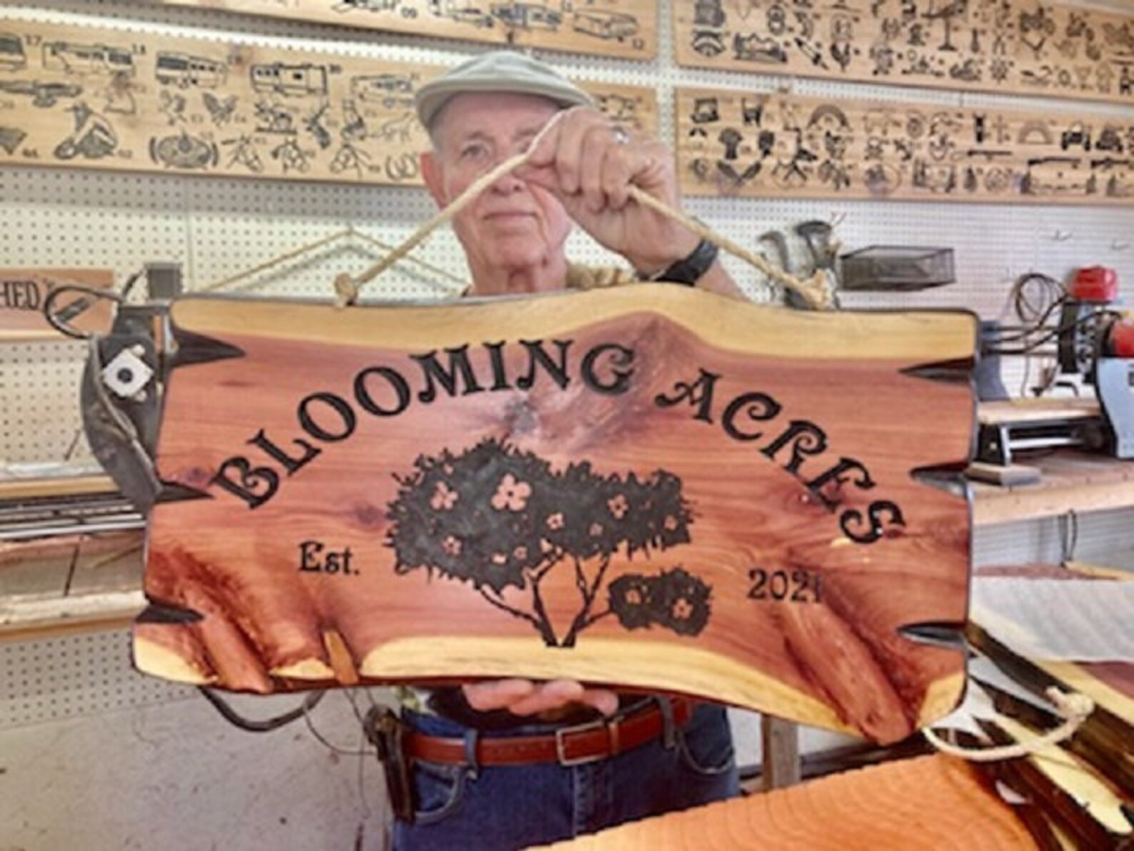 FREE SHIPPING 07 Custom Live Edge Bark Red Cedar Wood - Etsy