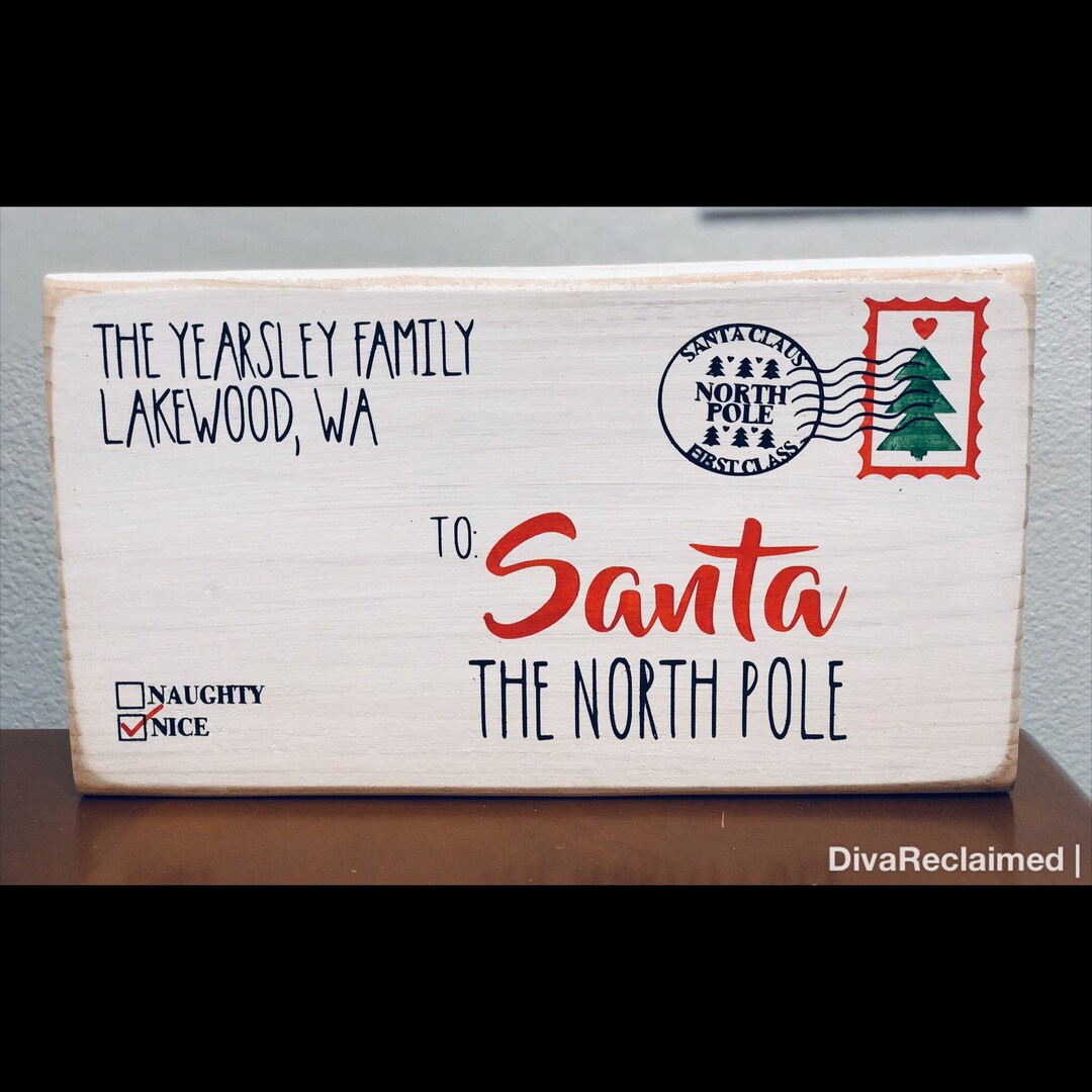 Letter for Santa, Letter to Santa Sign, Christmas Decor, Santa Decor ...