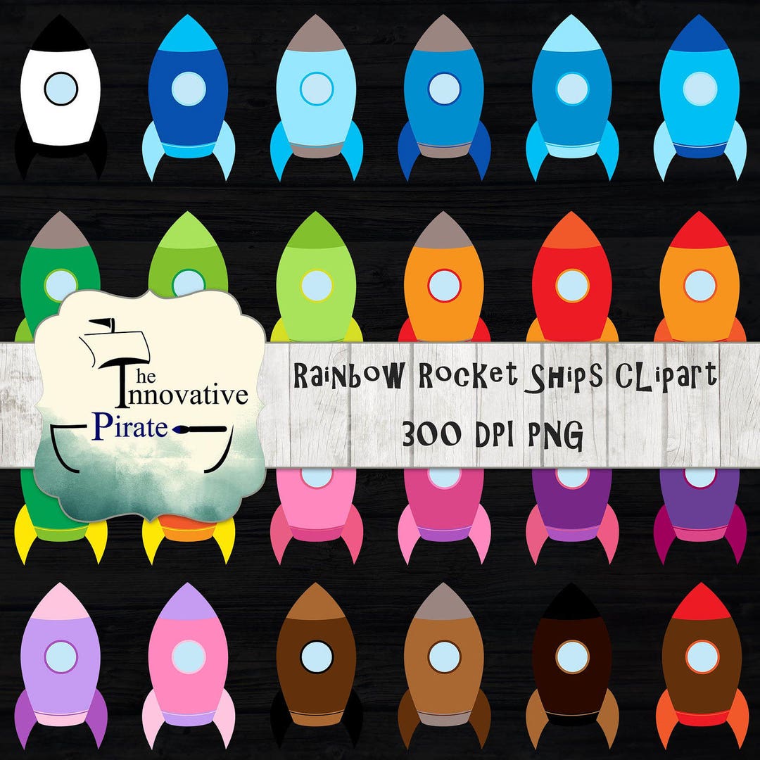 Rocket Ship Clipart - Space Ship Clip Art - Rocketship - Spaceship ...