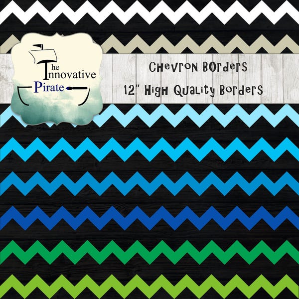 Chevron Borders - Etsy