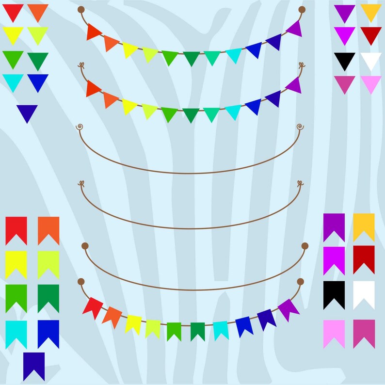 Arc en ciel Bunting bannières bricolage bannière Banner - Etsy France