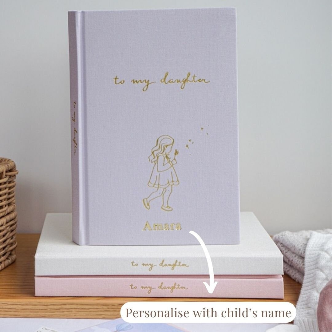 Personalized Baby Journal 'to My Daughter' - Keepsake Prompted ...