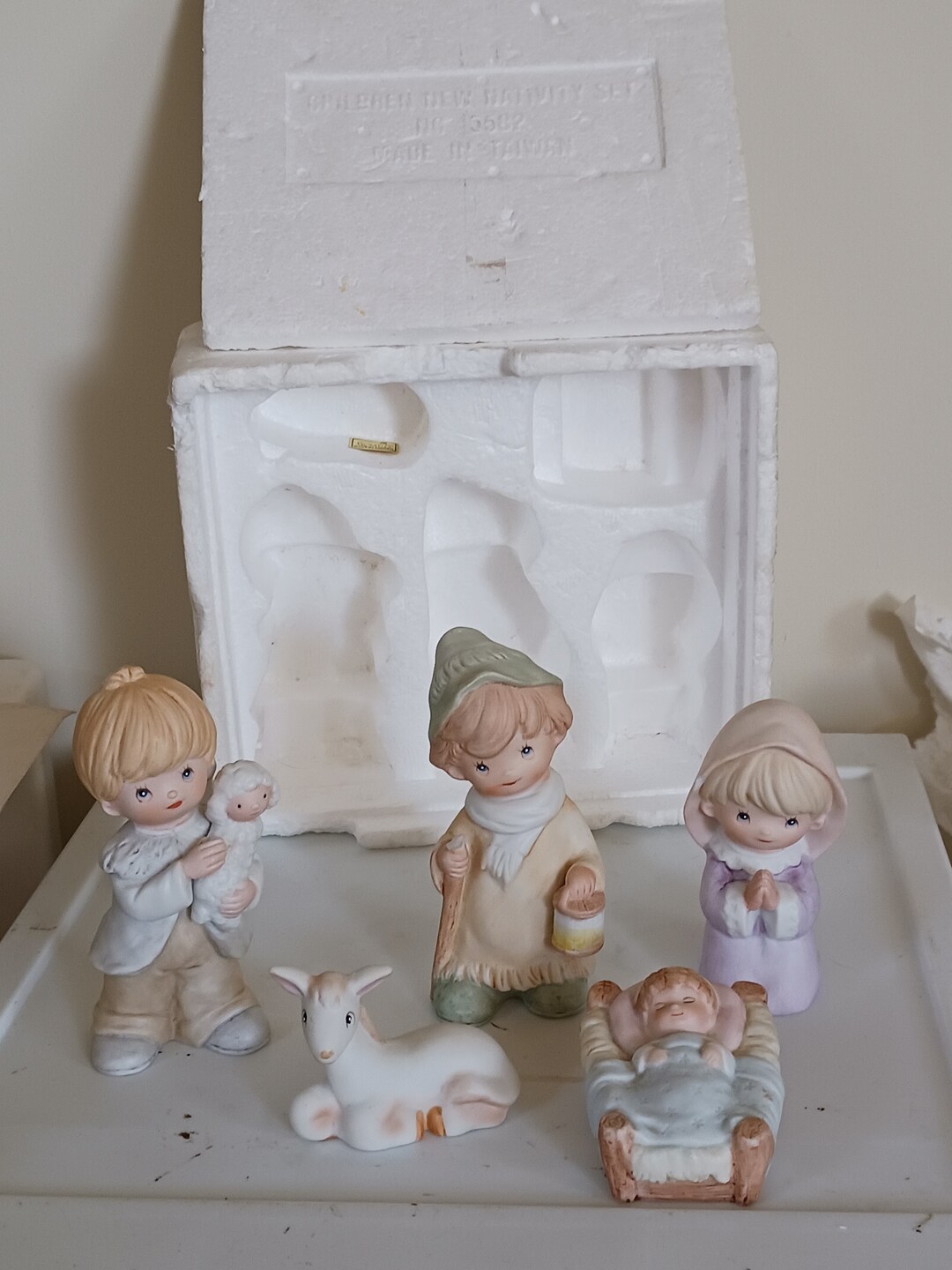 HOMCO NATIVITY SET 5 Pc, Children Nativity Set, Vintage Christmas Decor ...