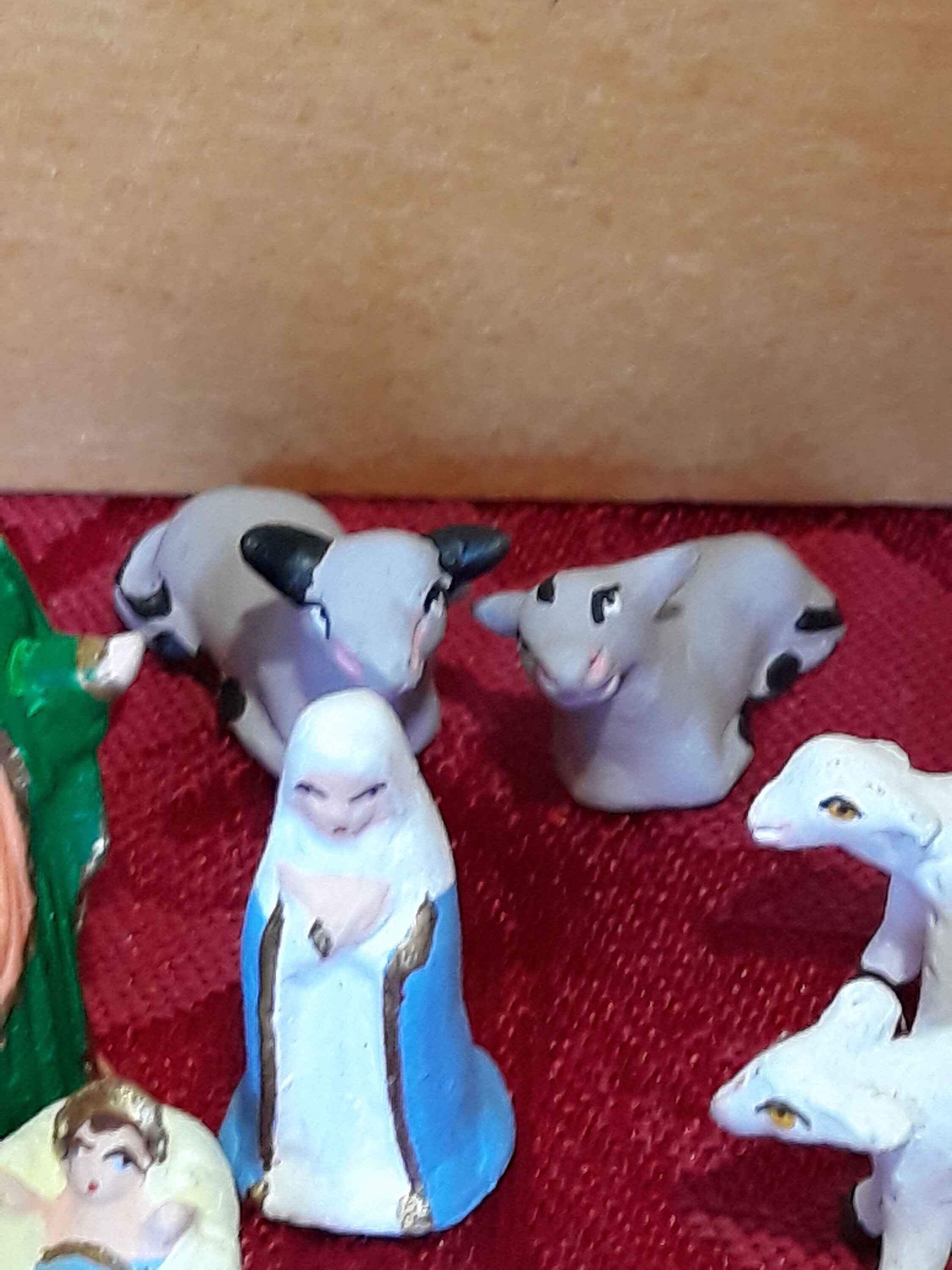 HANDCRAFTED MINIATURE NATIVITY Set, Mini Handpainted Nativity Set, Tiny ...