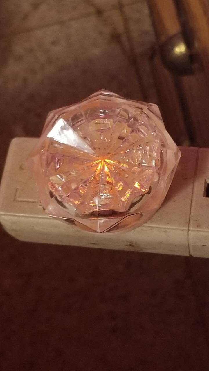 Vintage MCM Crystal Look Plastic Night Light by Jelin, Vintage Home ...